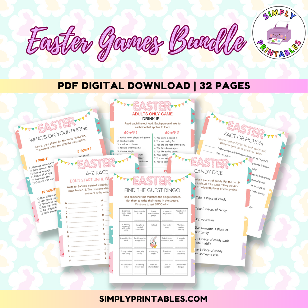Easter Game Bundle – SimplyPrintables