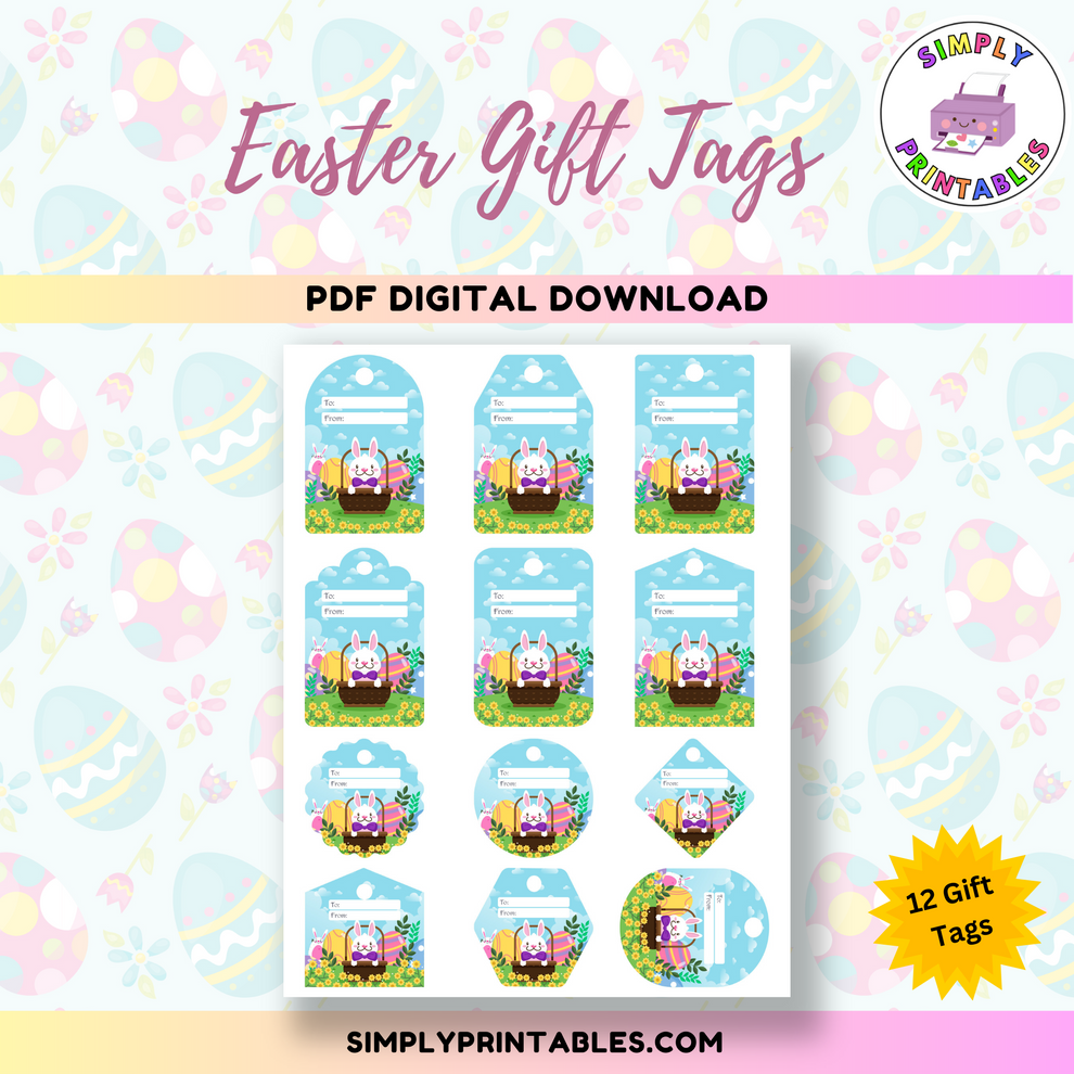 Easter Gift Tags – SimplyPrintables